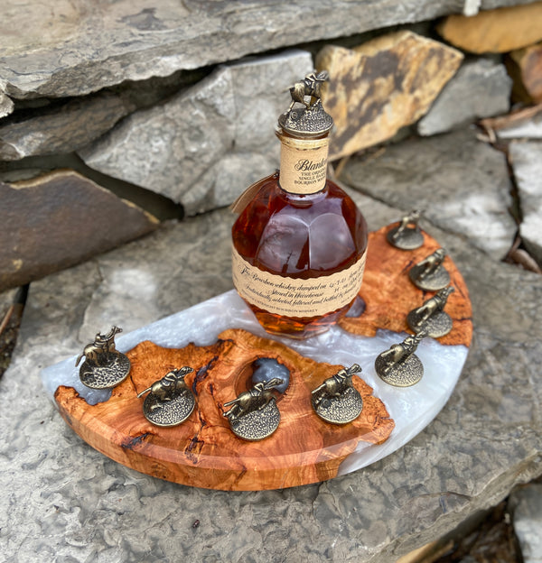 Cherry Burl Bourbon Display Board - Traditional Timber LLC